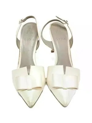 GINA Bow-detail Slingback Pumps