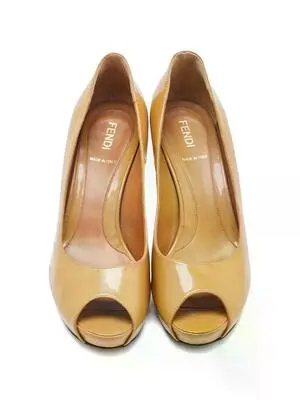 Fendi Zucca Patent Leather Pumps