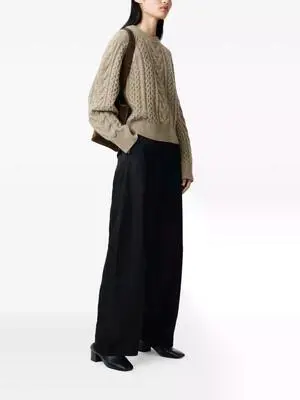 Studio Nicholson Molve Cable-knit Ribbed Sweater