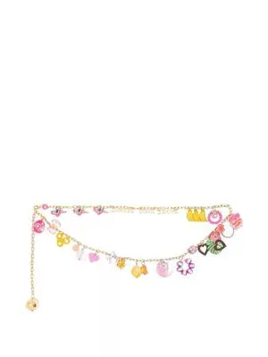 AMIR SLAMA Embellished Chain Belt - Gold
