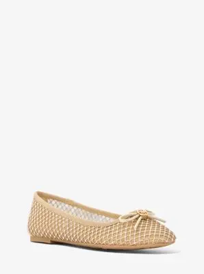 Michael Kors Savannah Embellished Mesh Ballet Flat