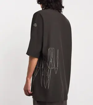 Rick Owens X Moncler Cotton Jumbo T-shirt - Brown