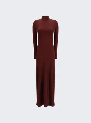 ALAÃA Draped Long Sleeve Dress
