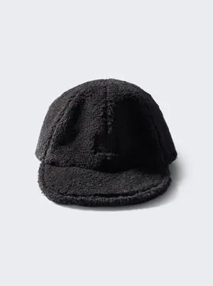 Miu Miu Fleece Baseball Cap - Grey