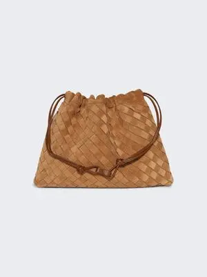 Bottega Veneta Intrecciato Suede Pouch