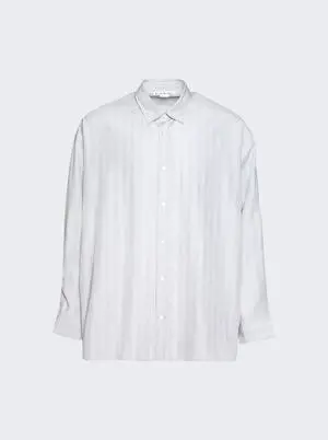 Acne Studios Striped Button Down Shirt And Multi - Grey
