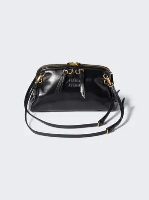 Miu Miu Caprice Leather Clutch - Black