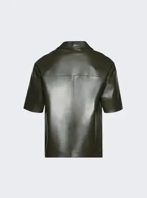 Gucci Soft Nappa Shirt Dark Bottle