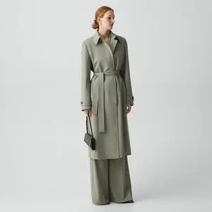 Theory Wool Gabardine Car Coat