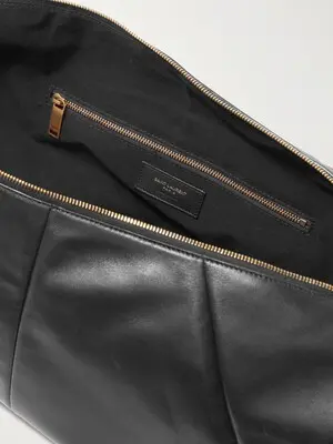 Saint Laurent Amalia Leather Shoulder Bag - Black