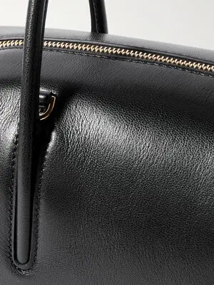 DEMELLIER The Midi Stockholm Textured-leather Tote Bag - Black