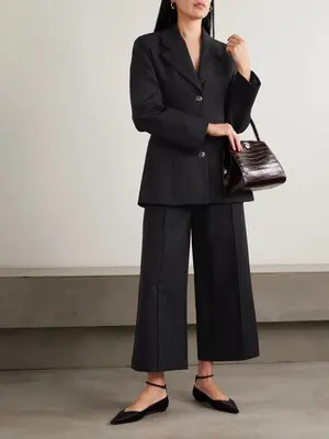 DESTREE Martha Linear Wide-leg Pants - Black