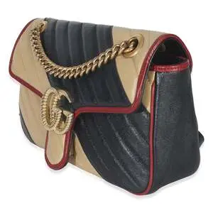 Gucci Matelasse Calfskin Marmont Shoulder Bag - Multicolor