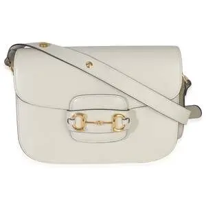 Gucci 1955 Horsebit Shoulder Bag - White