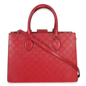 Gucci Ssima Signature Padlock Tote