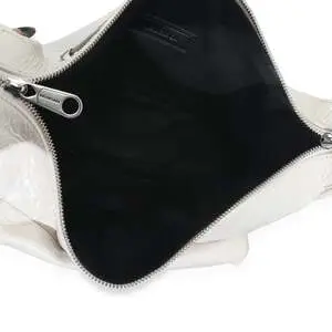 Balenciaga Distressed Calfskin Raver Shoulder Bag