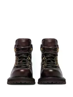 BUTTERO® Lizard-print Eyelet Ankle Boots