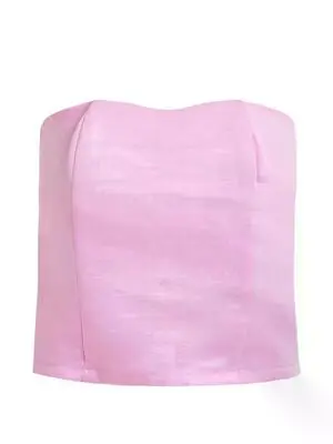 Essentiel Antwerp Strapless Smocked Tube Top - Pink