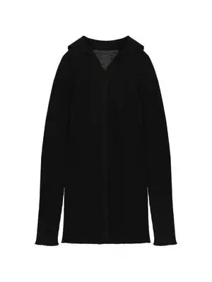 Rick Owens Ribbed V-neck Sweater
