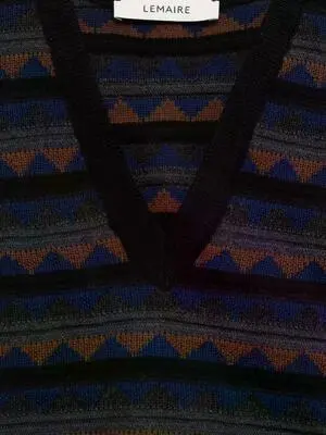 LEMAIRE V-neck Patterned Vest