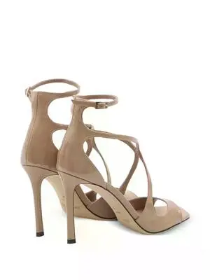 JIMMY CHOO Azia 95 Patent Leather Sandals