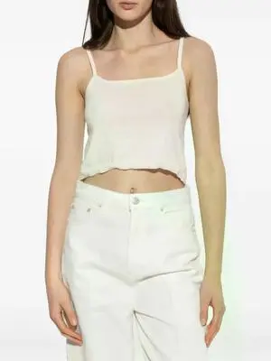 Officine Générale Eliane Square-neck Top - Neutrals