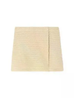 Alanui Wrap Mini Skirt - Neutrals