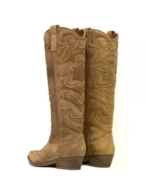 BUTTERO® Embossed Detail Cowboy Boots