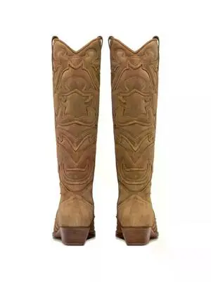 BUTTERO® Embossed Detail Cowboy Boots