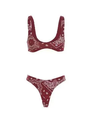 VENUJA Paisley-print Two-piece Bikini Set