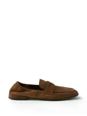 Prada Leather Loafers - Brown