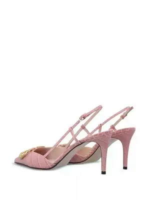 Valentino Garavani Vlogo Signature Slingback Pumps - Pink