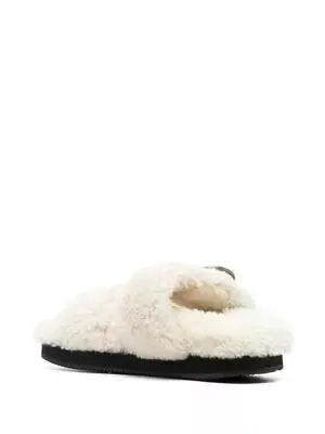 Isabel Marant Étoile Shearling Buckle Sandals