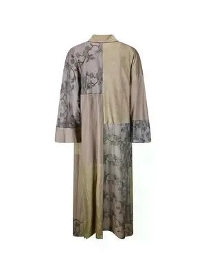 HUI HUI Floral-embroidered Kimono