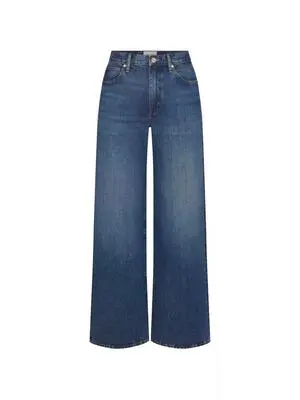 FRAME Stroll Wide-leg Jeans - Blue
