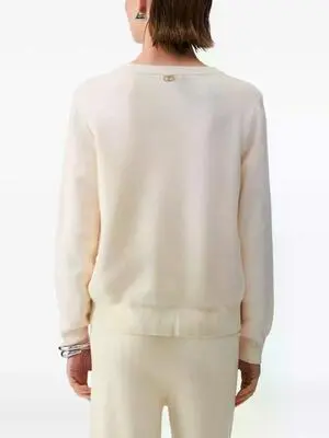 Liu Jo Beaded Crew-neck Sweater - Neutrals