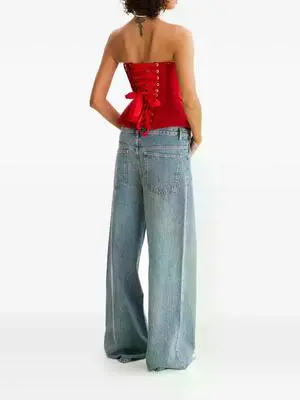 MOOS STUDIO Tie-detail Top - Red