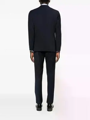Boglioli Notched-lapel Patch-pocket Suits - Blue