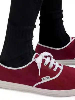 Prada Lace-up Sneakers - Red