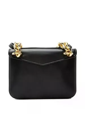 Bottega Veneta Leather Chain-strap Shoulder Bag - Black