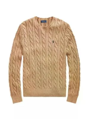 Polo Ralph Lauren Cable-knit Logo-embroidered Sweater