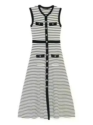 Maje Striped Maxi Dress