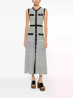 Maje Striped Maxi Dress
