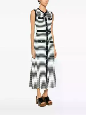 Maje Striped Maxi Dress
