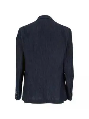 Tagliatore Single-breasted Denim Blazer