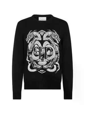Philipp Plein Embroidered Knitwear For Men