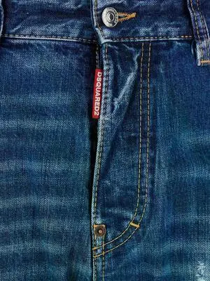 Dsquared2 Distressed Straight Leg Jeans