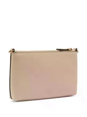 Pinko Love Birds Logo Clutch Bag - Neutrals
