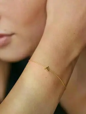 Monica Vinader Initial C Chain Bracelet - Gold