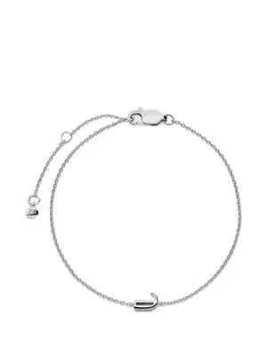 Monica Vinader Initial J Chain Bracelet - Silver